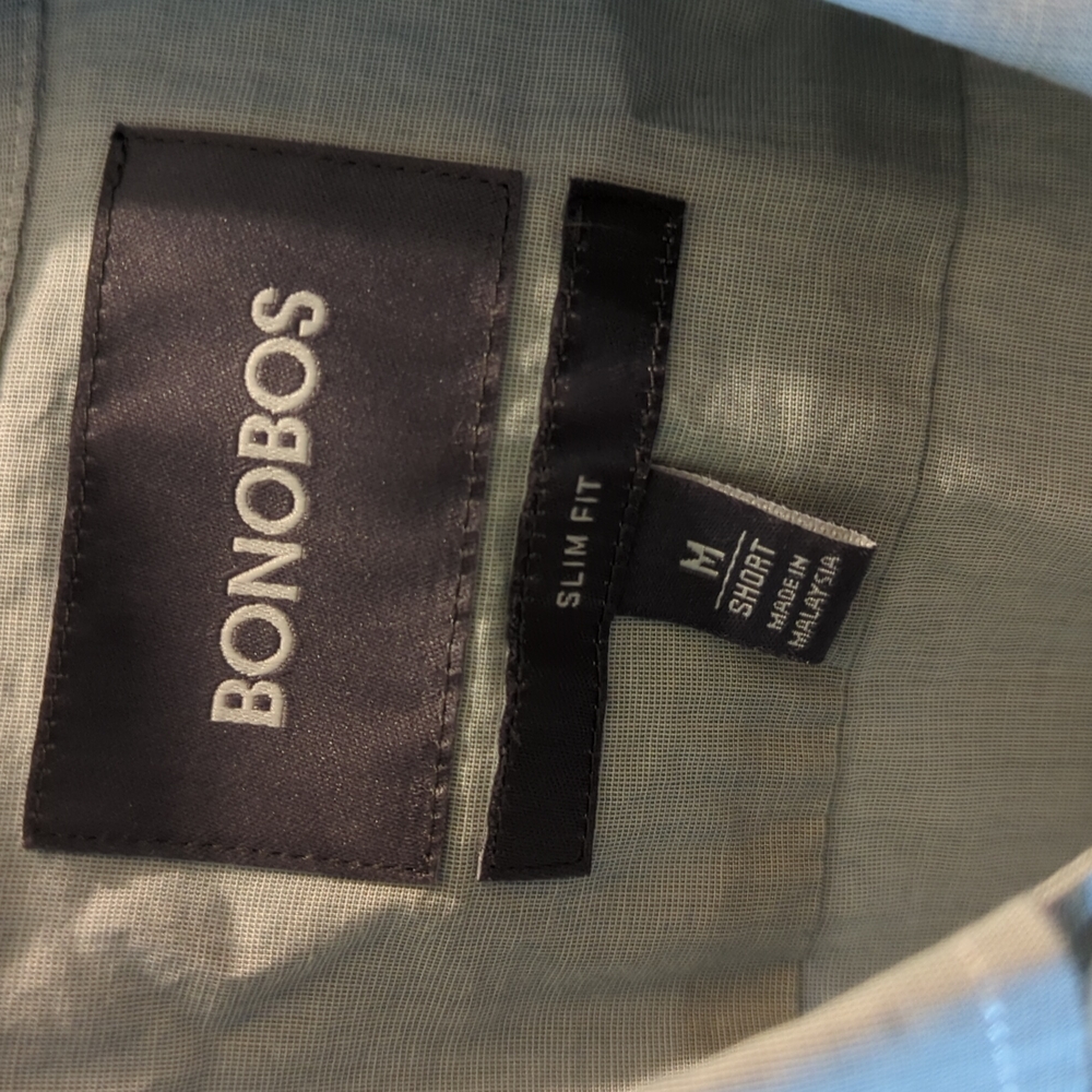 Light Green Bonobos Slim Fit Men's Button Down (Long … - Gem